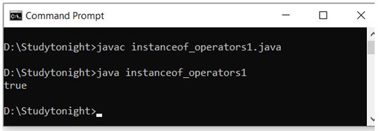 Java Instanceof Operator Example Instanceof In Java